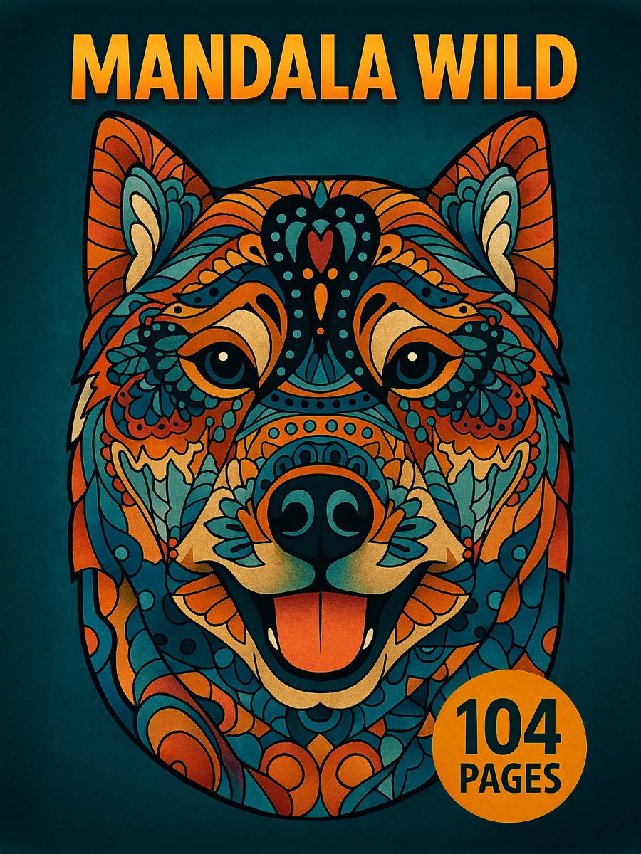 Mandala Wild – 54 Animals Filled with Intricate Patterns | Coloring ...